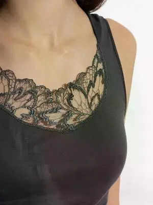 Hanro Lace-trim Tank Top