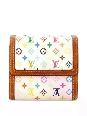 LOUIS VUITTON Porte-monnaie Billets Wallet Multicolor Canvas Small Wallets - White