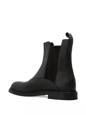 Emporio Armani Leather Chelsea Boots