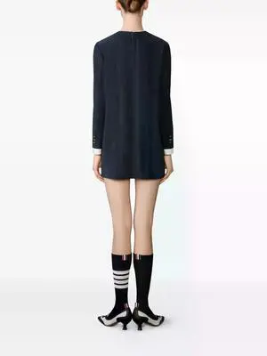 Thom Browne Pinstripe Mini Dress - Blue