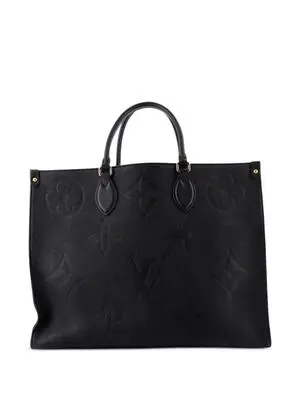 LOUIS VUITTON Onthego Monogram Empreinte Giant Gm Tote Bag - Black