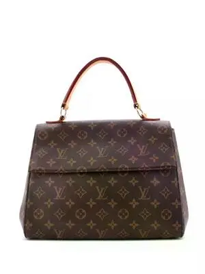LOUIS VUITTON Cluny Top Handle Mm Monogram - Brown