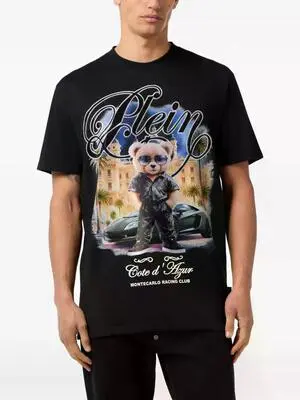 Philipp Plein Print-detail T-shirt - Black