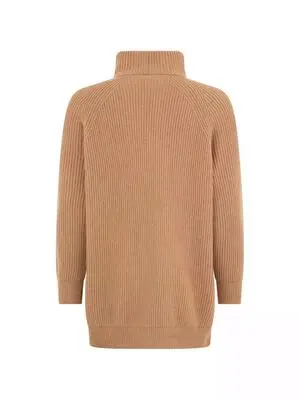 MOORER Ribbed Knit Turtleneck Sweater