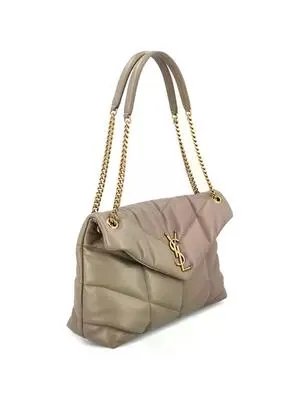 Saint Laurent Medium Puffer Bag In Lambskin Leather