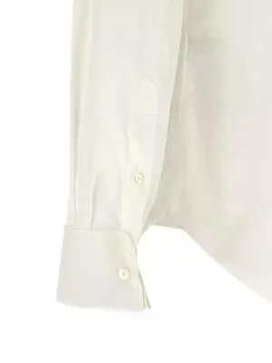 FINAMORE 1925 Napoli Classic Tuxedo Plastron Shirt - White
