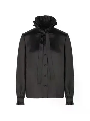 Gucci Bow-detail Silk Shirt