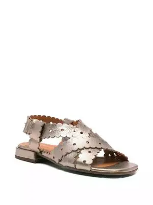 Chie Mihara Scalloped-hem Sandals