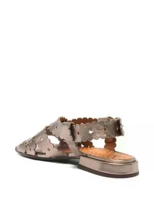 Chie Mihara Scalloped-hem Sandals