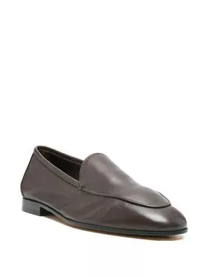 DOUCAL'S Almond-toe Flat Loafers