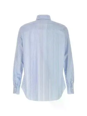 FINAMORE 1925 Striped Napoli Shirt - Blue