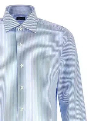 FINAMORE 1925 Striped Napoli Shirt - Blue
