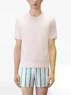 Thom Browne Cotton Jersey 4-bar T-shirt - Pink