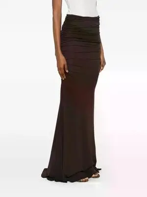 Elisabetta Franchi Crêpe Jersey Draped Maxi Skirt