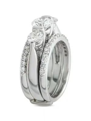 LB EXCLUSIVE Embellished Diamond Ring - Silver