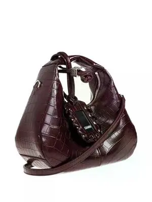 GANNI Crocodile-effect Tote Bag