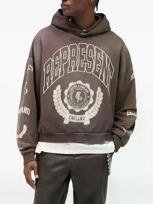 REPRESENT Legacy Crest Hoodie - Brown