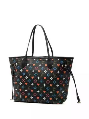 LOUIS VUITTON 2020 Monogram Game On Neverfull Mm Tote Bag - Black