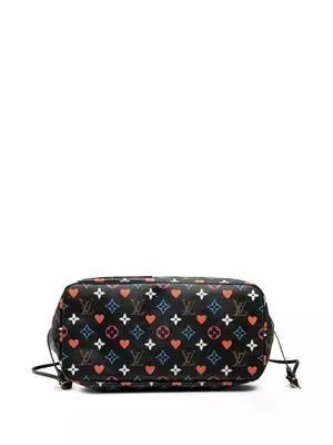 LOUIS VUITTON 2020 Monogram Game On Neverfull Mm Tote Bag - Black