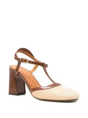 Chie Mihara Mahedi T-strap Block-heel Sandals - Neutrals