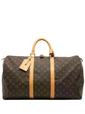 LOUIS VUITTON 1999 Monogram Keepall 50 Travel Bag - Brown