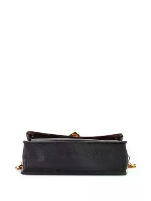 LOUIS VUITTON Vavin Chain Wallet Nm Damier With Leather Crossbody Bag - Brown