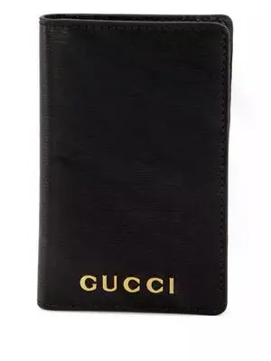 Gucci Leather Card Holder - Black