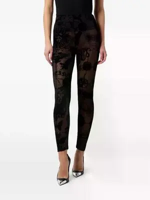 Philipp Plein Embroidered Leggings