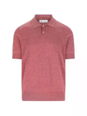 Brunello Cucinelli Short-sleeve Polo Shirt - Red