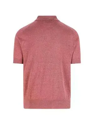 Brunello Cucinelli Short-sleeve Polo Shirt - Red