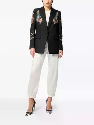 Philipp Plein Buttoned Embroidered Blazer