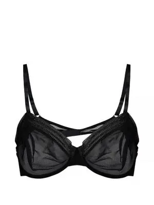 Hanro Lace-trim Bra - Black
