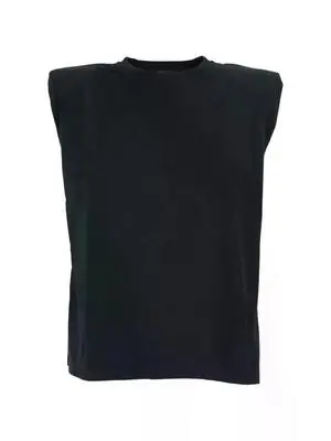 Ag Sleeveless Shoulder Pad T-shirt