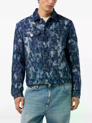 Philipp Plein Monogram-detail Buttoned Jacket