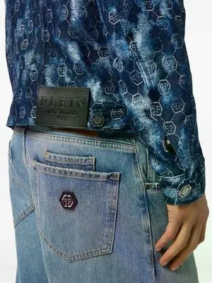 Philipp Plein Monogram-detail Buttoned Jacket