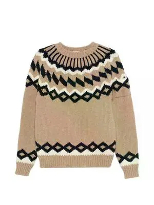 N°21 Geometric-pattern Sweater