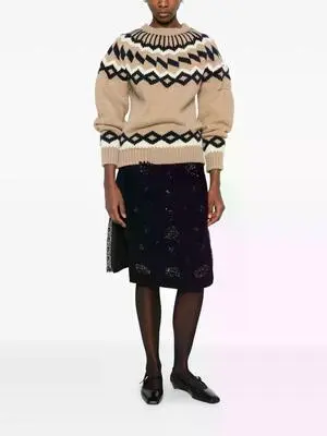 N°21 Geometric-pattern Sweater