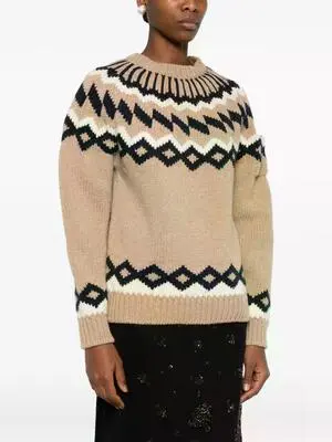 N°21 Geometric-pattern Sweater