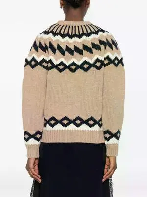 N°21 Geometric-pattern Sweater