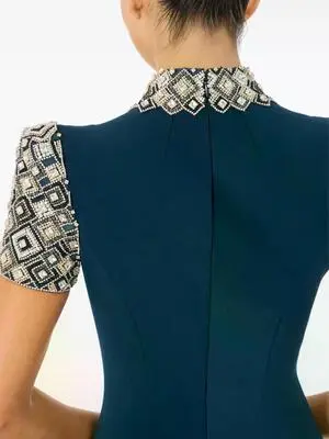 Jenny Packham Pricile Embellished Maxi Dress - Blue