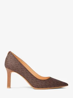 Michael Kors Willa Signature Logo Pump - Brown