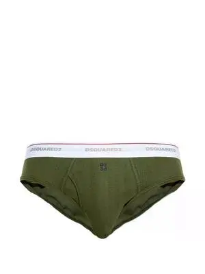 Dsquared2 Logo-waistband Briefs - Green