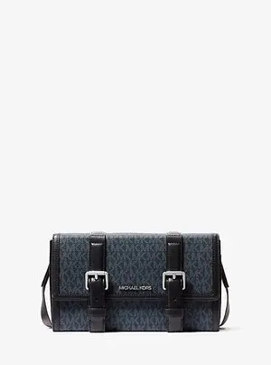 Michael Kors Cooper Signature Logo Trunk Crossbody Bag - Blue