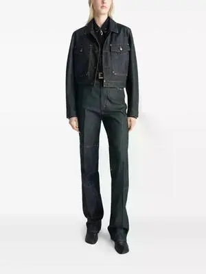 LEMAIRE Studded Cropped Denim Jacket