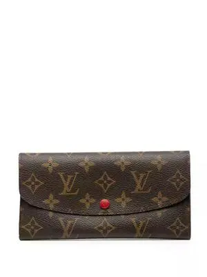 LOUIS VUITTON 2012 Monogram Emilie Wallet Long Wallets - Brown