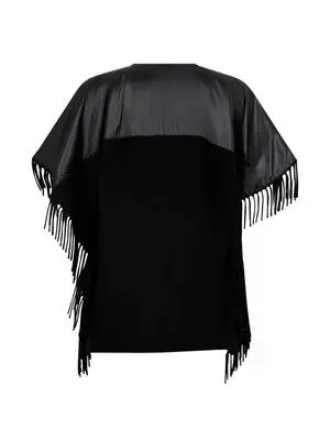 MOORER Solan Fringe Zip Sweater