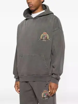 Ksubi Krest Ekcess Embroidered Hoodie - Grey