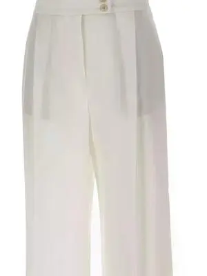Eleventy Palazzo Pleated Trousers