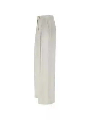 Eleventy Palazzo Pleated Trousers