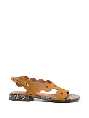 Chie Mihara Suede Sandals - Brown